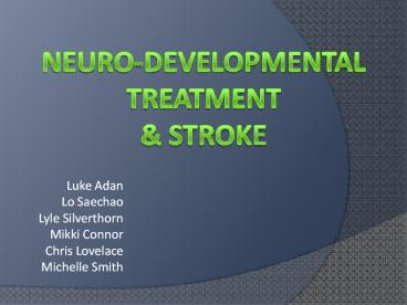 Neuro-Developmental Treatment presentation | free to download