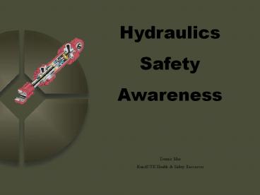 Hydraulics presentation | free to view