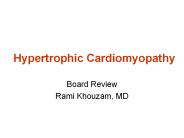 PPT – Hypertrophic cardiomyopathy PowerPoint presentation | free to ...