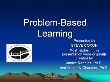 Problem-Based Learning presentation | free to download