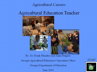 Agricultural Careers presentation | free to view