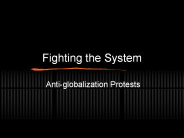 Fighting the System presentation | free to download