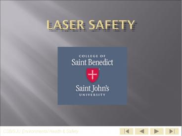Laser Safety presentation | free to download