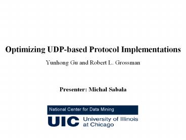Optimizing UDP-based Protocol Implementations presentation | free to download