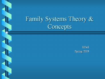 PPT – Family Systems Theory & Concepts PowerPoint presentation | free ...