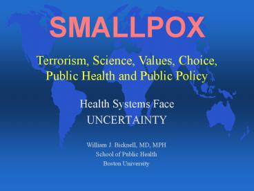 PPT – SMALLPOX PowerPoint presentation | free to view - id: 3bdcf2-MzNhY
