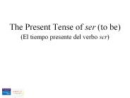 PPT – Verbs in the Present Tense (Los verbos en el tiempo PowerPoint ...