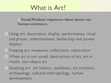 What is Art? presentation | free to download