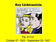 PPT – Roy Lichtenstein: Pop Artist PowerPoint presentation | free to ...