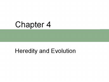 Heredity and Evolution presentation | free to download