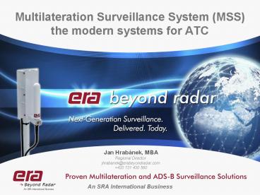 PPT – Multilateration Surveillance System (MSS) the modern systems for ...