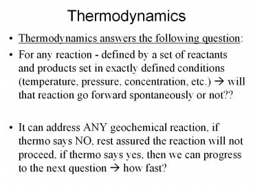 PPT – Thermodynamics PowerPoint presentation | free to download - id ...