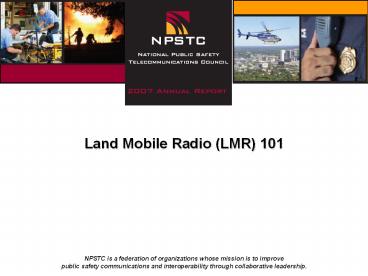 Land Mobile Radio (LMR) 101 presentation | free to download
