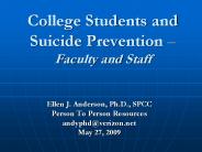 PPT – Teen Suicide Awareness and Prevention PowerPoint presentation ...