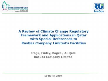 A Review of Climate Change Regulatory Framework and Applications in ...