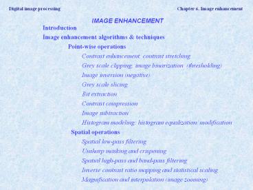 Image enhancement presentation | free to view