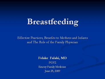Breastfeeding presentation | free to download