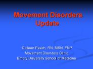 PPT – Movement Disorders PowerPoint presentation | free to download ...
