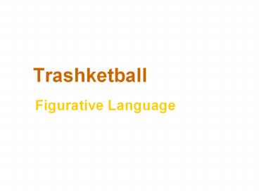 Trashketball presentation | free to download