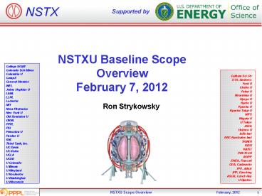 PPT – NSTX presentation PowerPoint presentation | free to download - id ...