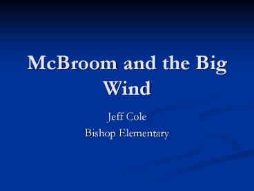 McBroom and the Big Wind presentation | free to download