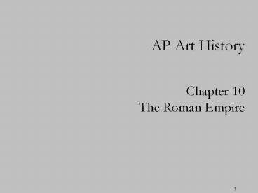 PPT – The Roman Empire PowerPoint presentation | free to view - id ...