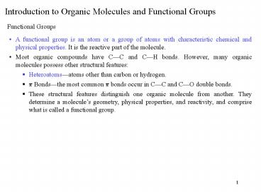 Functional Groups presentation | free to view