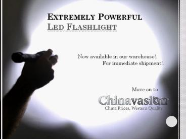 LED flashlight presentation | free to download