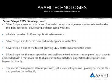 PPT – SilverStripe Development NY PowerPoint presentation | free to download - id: 3ca020-MWJjM