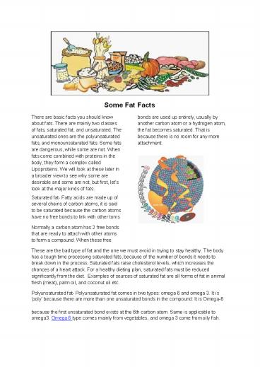 Some Fat Facts presentation | free to download