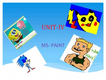 UNIT IV presentation | free to download