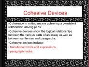 PPT – Cohesive devices PowerPoint presentation | free to view - id ...