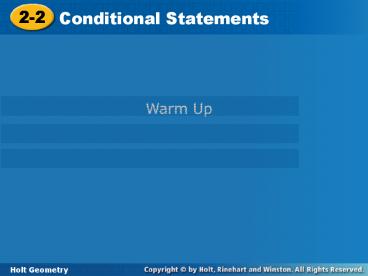 PPT – Conditional Statements PowerPoint presentation | free to view ...