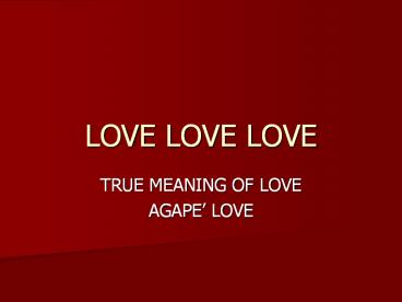 God is Love presentation | free to download