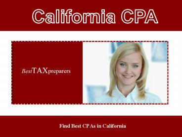 PPT – California CPA PowerPoint presentation | free to download - id ...