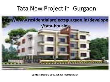 PPT – Tata New Project PowerPoint presentation | free to download - id ...