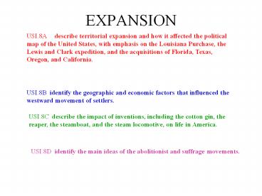 PPT – EXPANSION PowerPoint presentation | free to download - id: 3cd3e7 ...