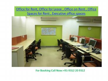 Office Spaces for Rent presentation | free to download