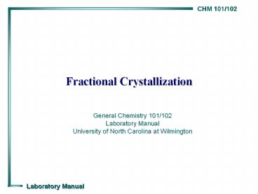 PPT – Fractional Crystallization PowerPoint presentation | free to view ...