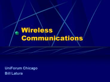 Wireless Communications presentation | free to view