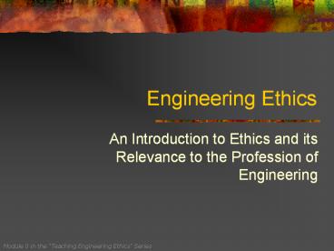 Engineering Ethics presentation | free to download