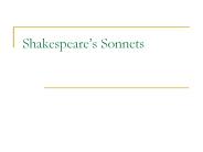 PPT – Sonnets PowerPoint presentation | free to view - id: 119e92-ZWJlY