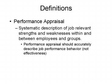 Definitions presentation | free to download