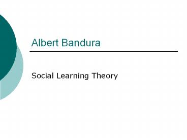 Albert Bandura presentation | free to view