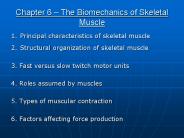 PPT – Biomechanics of the skeletal muscles PowerPoint presentation ...