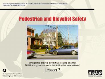 Pedestrian and Bicyclist Safety presentation | free to download