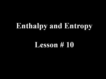 Ppt Enthalpy Changes Powerpoint Presentation Free
