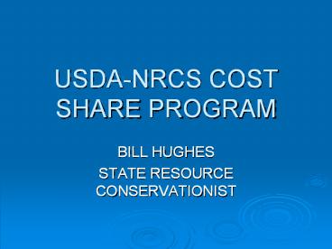 USDA-NRCS COST SHARE PROGRAM presentation | free to download