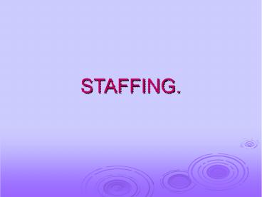 STAFFING. presentation | free to download