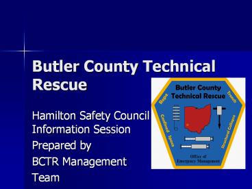 PPT – Butler County Technical Rescue PowerPoint presentation | free to ...